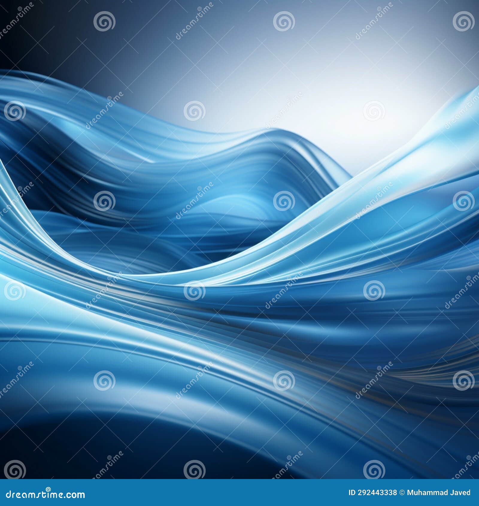 Soft Blue Blur Extends, an Abstract Burst of Motion with Centric ...