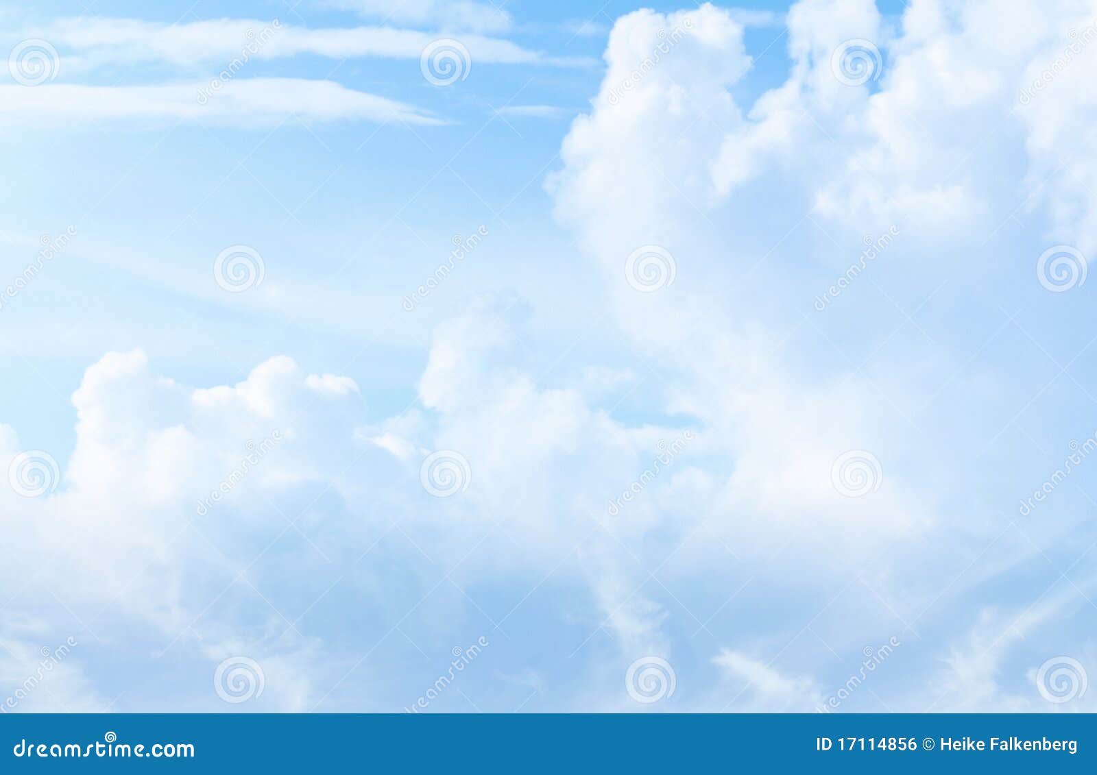 Soft Blue Cloudscape stock photo. Image of fluffy, cloudscape - 17114856