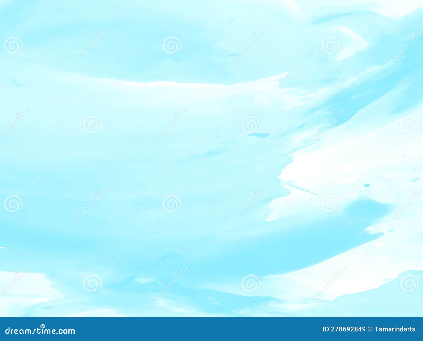 Soft Blue Color Watercolor Texture Background Stock Vector ...