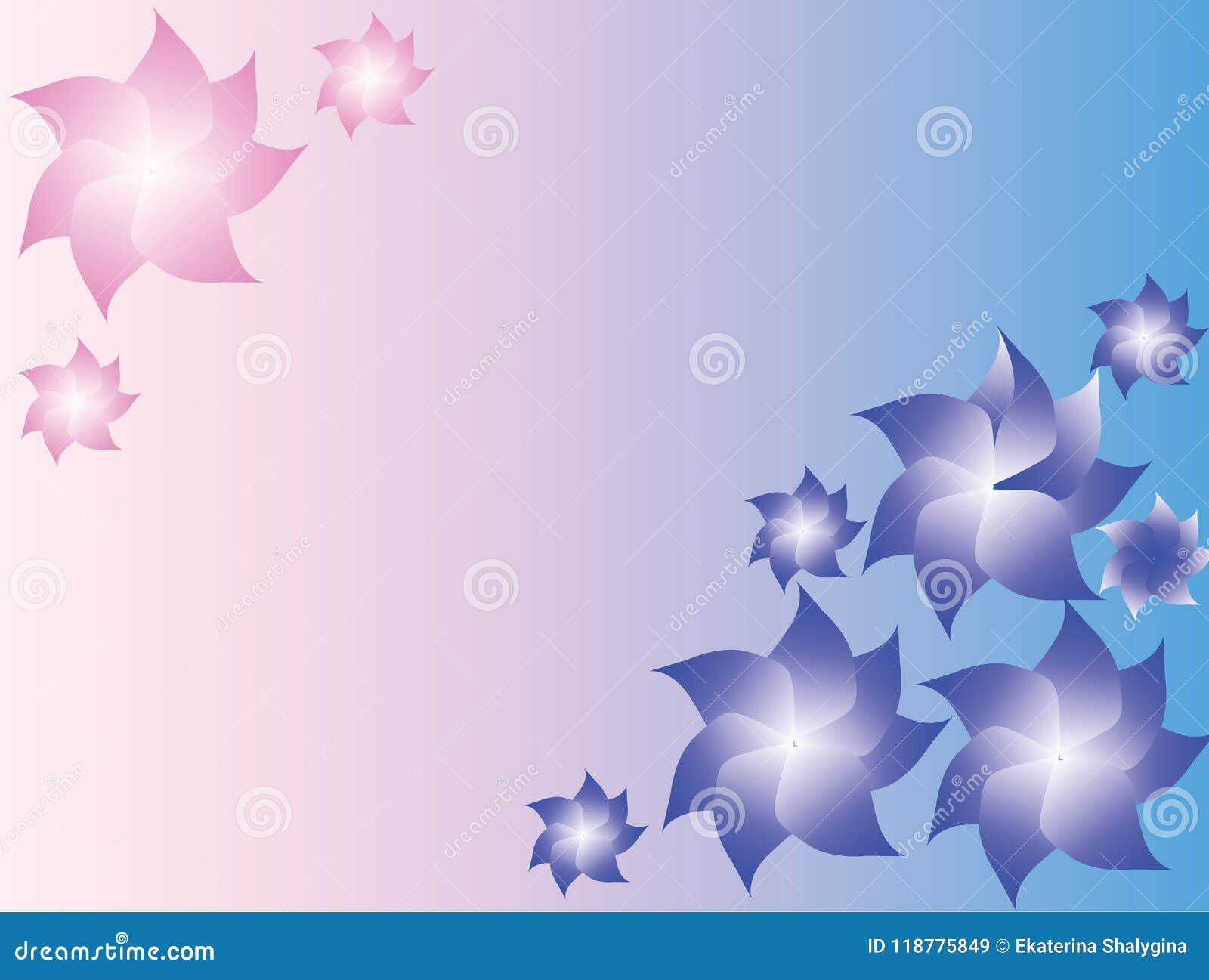Soft Blue and Pink Background Stock Vector - Illustration of clean ...