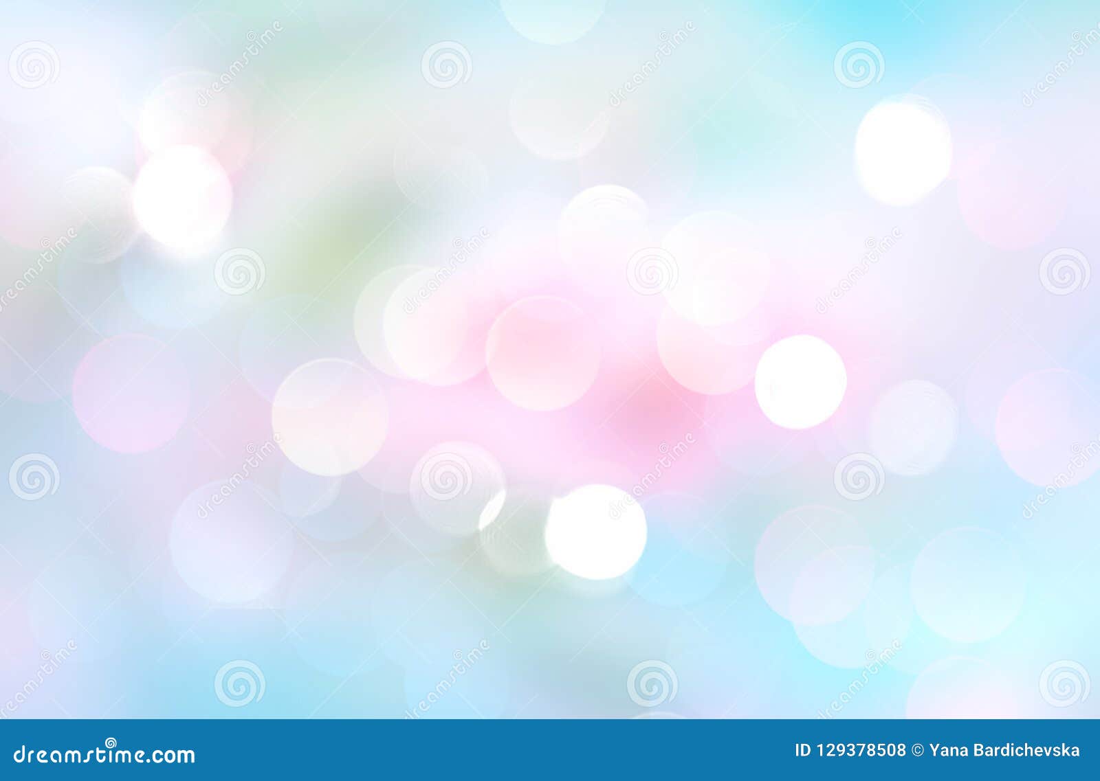 Soft Blue Pink Blurred Bokeh Background. Stock Illustration ...