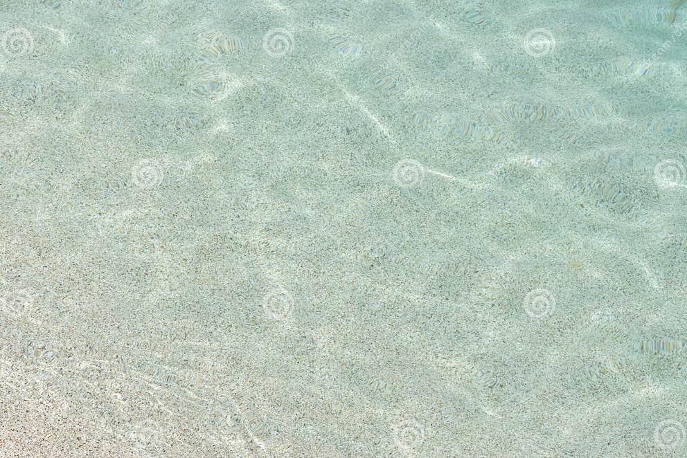 Soft Blue Sea Wave on Clean Sandy Beach Stock Photo - Image of island ...