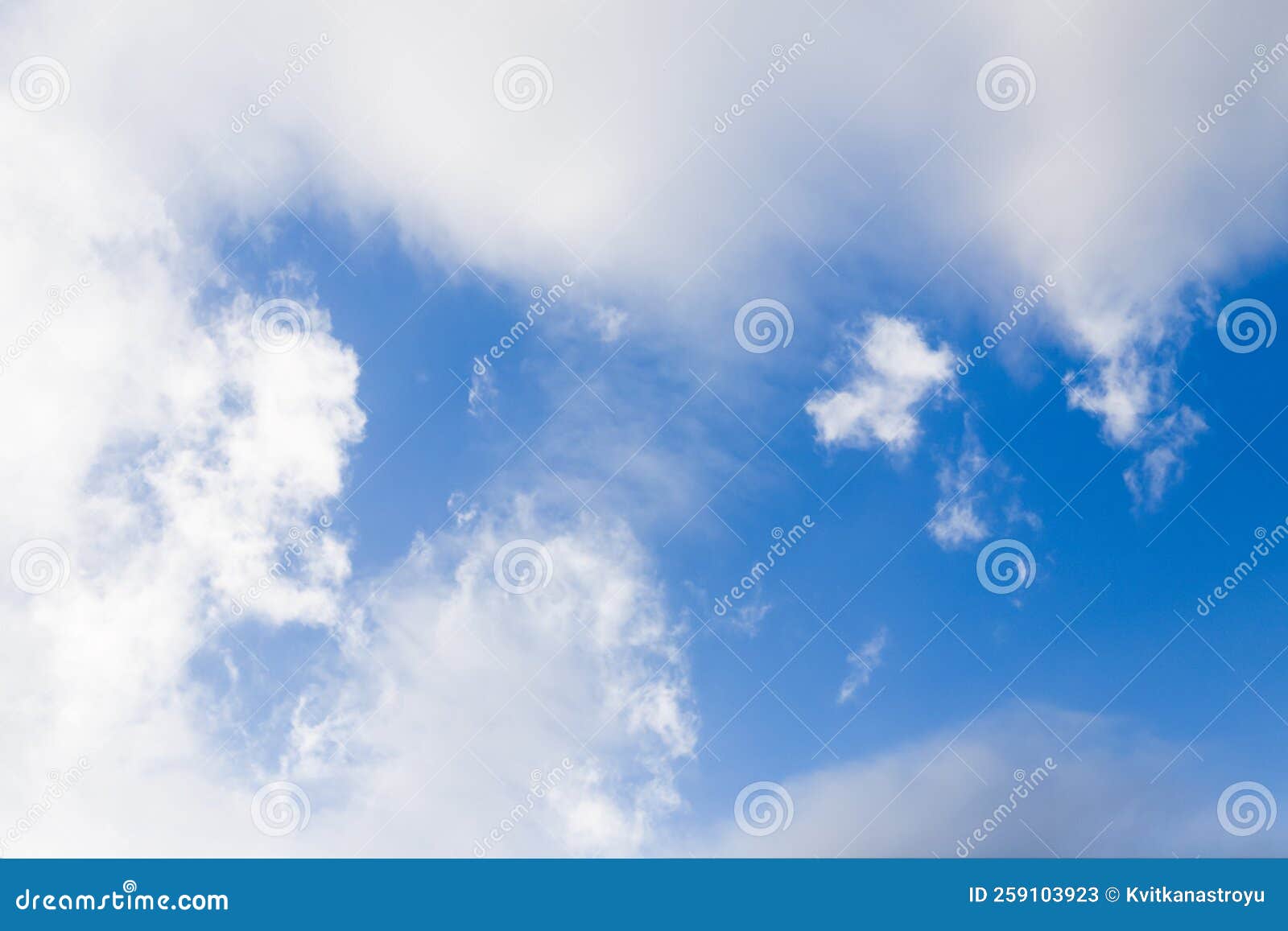Soft Blue Sky with White Clouds, Pastel Background Stock Image - Image ...