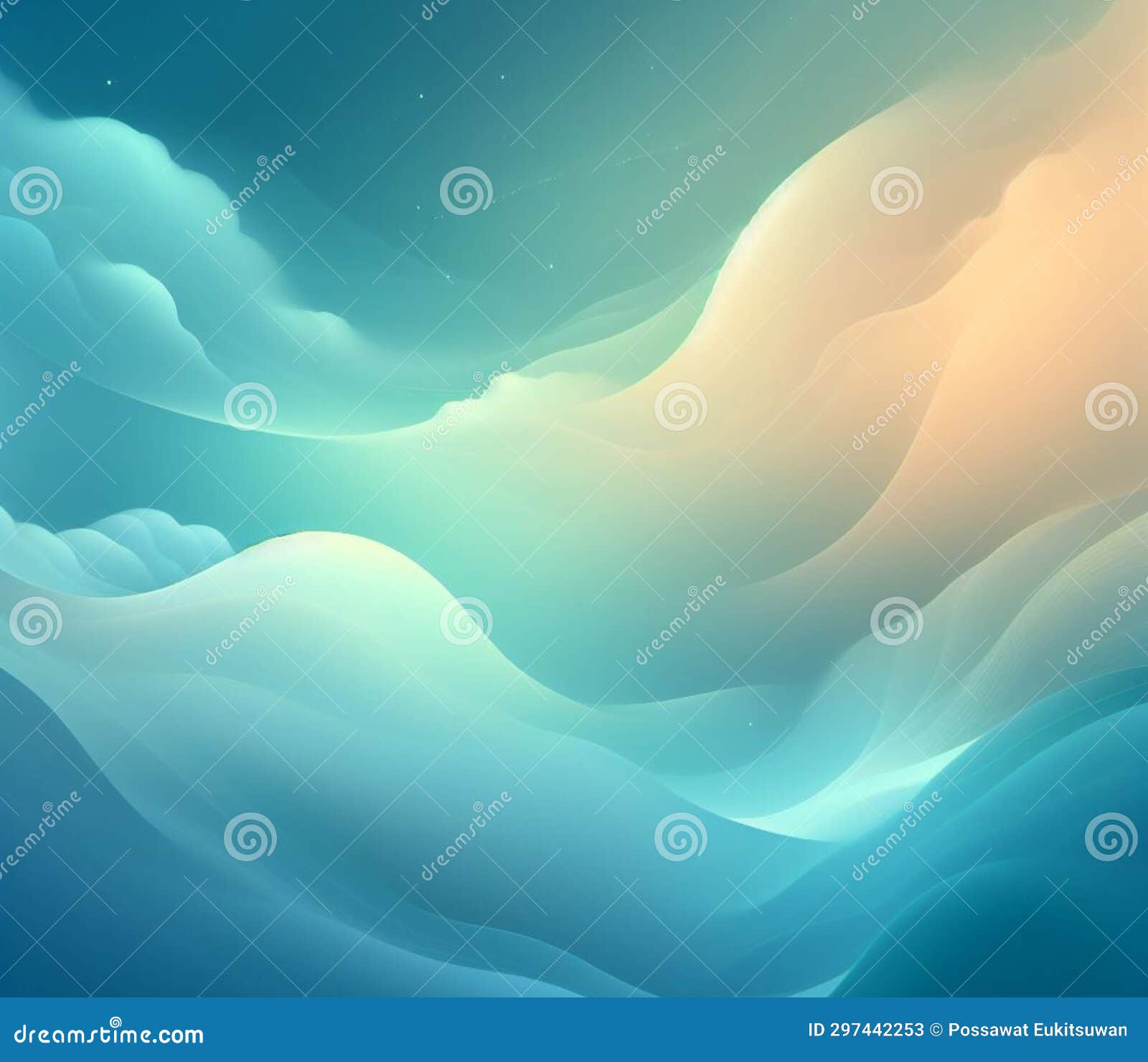 A Soft Blue To Dark Green Gradient Abstract Background Relaxing Stock ...