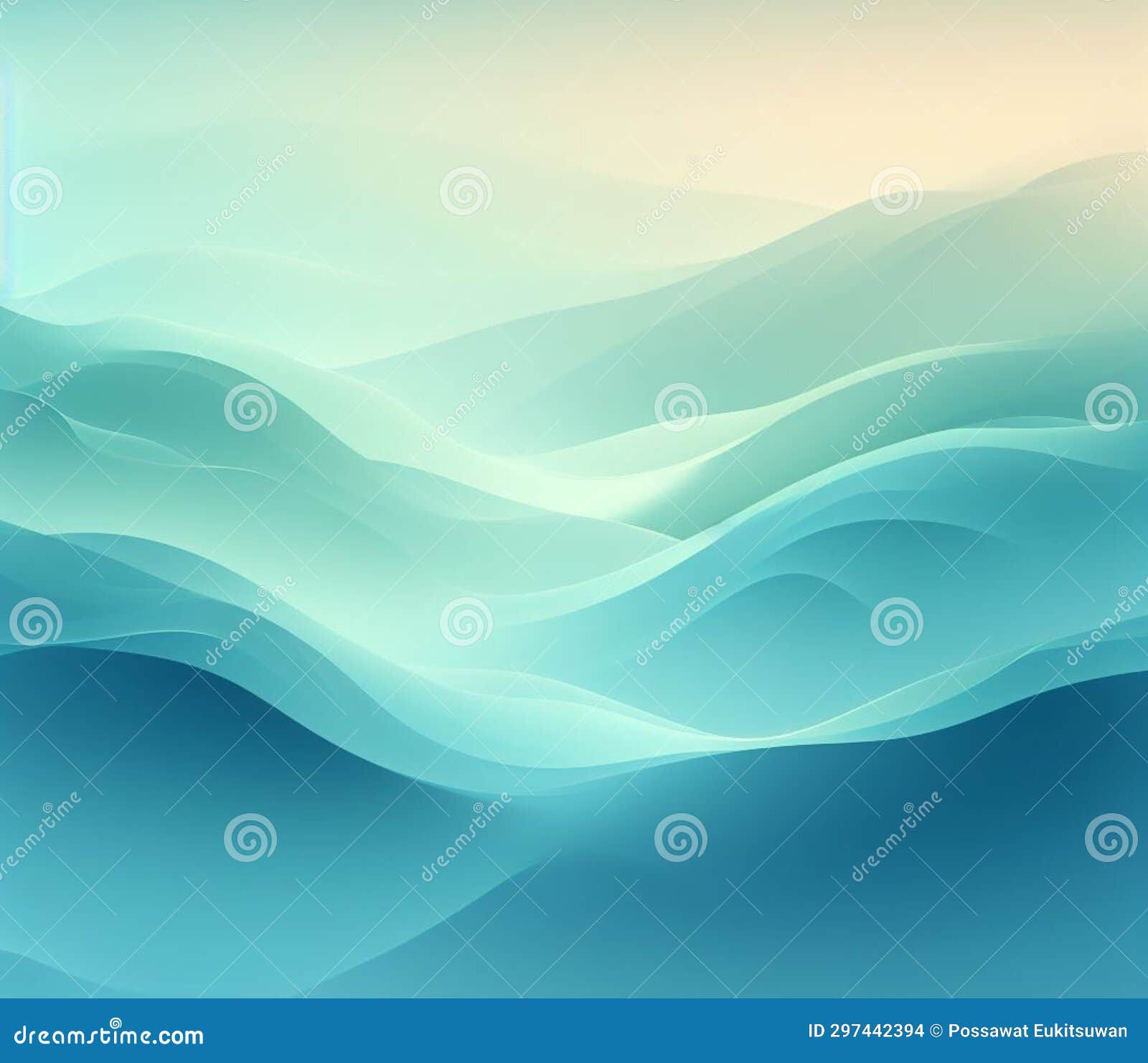 A Soft Blue To Dark Green Gradient Abstract Background Relaxing Stock ...