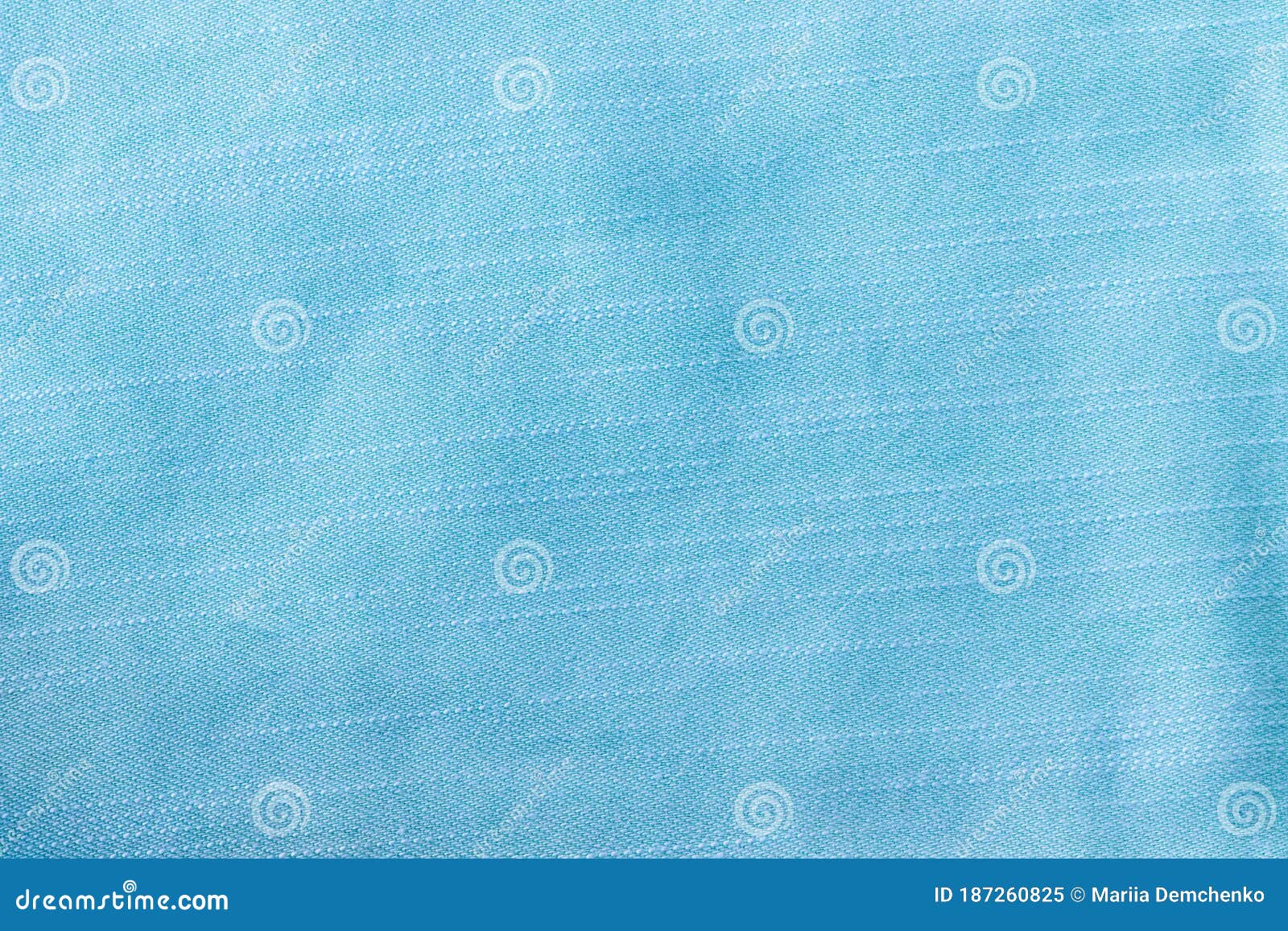 Soft Blue, Turquoise Cotton Fabric Texture Background with Stitched ...
