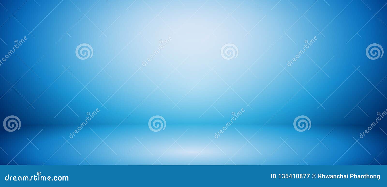 Soft Blue Wall Banner and Studio Room Background Stock Illustration ...