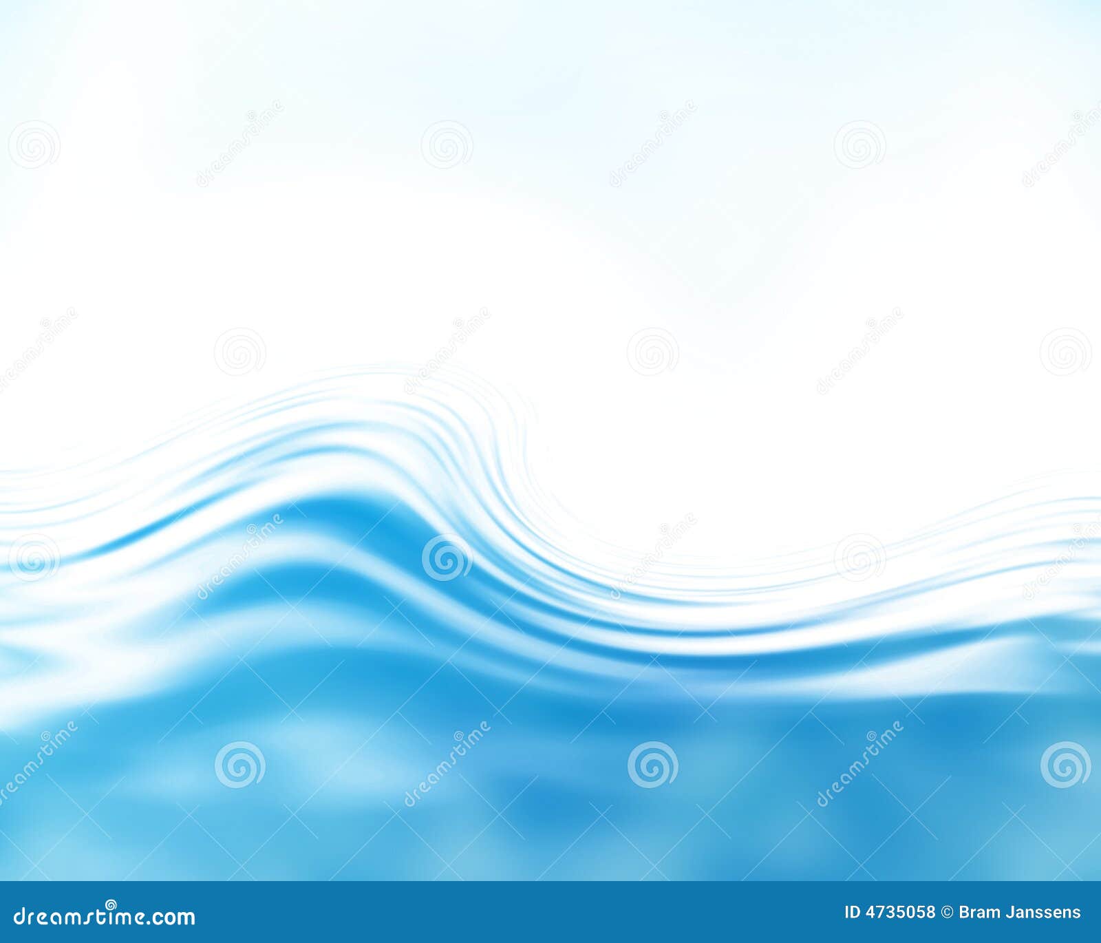 A soft blue wave stock illustration. Illustration of nature - 4735058