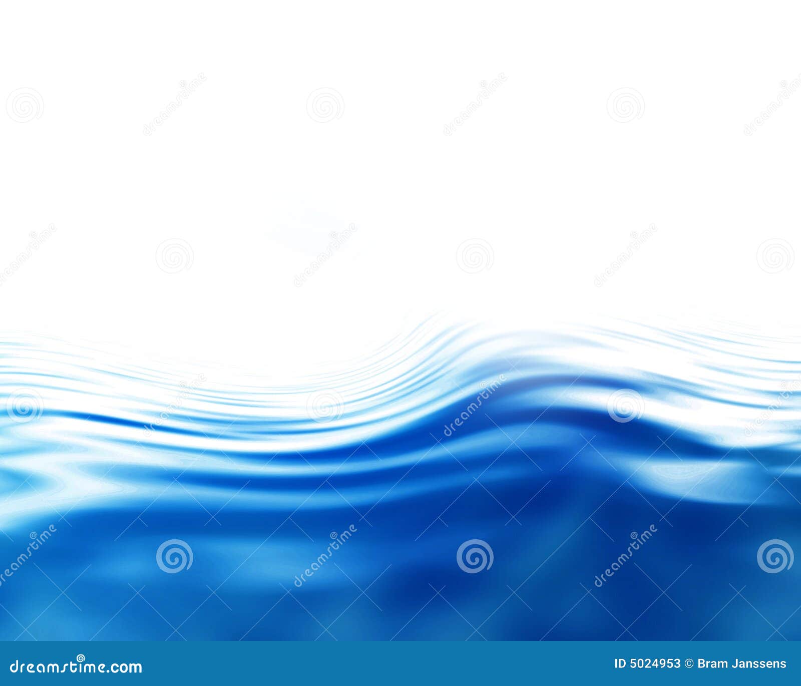 A soft blue wave stock illustration. Illustration of abstract - 5024953