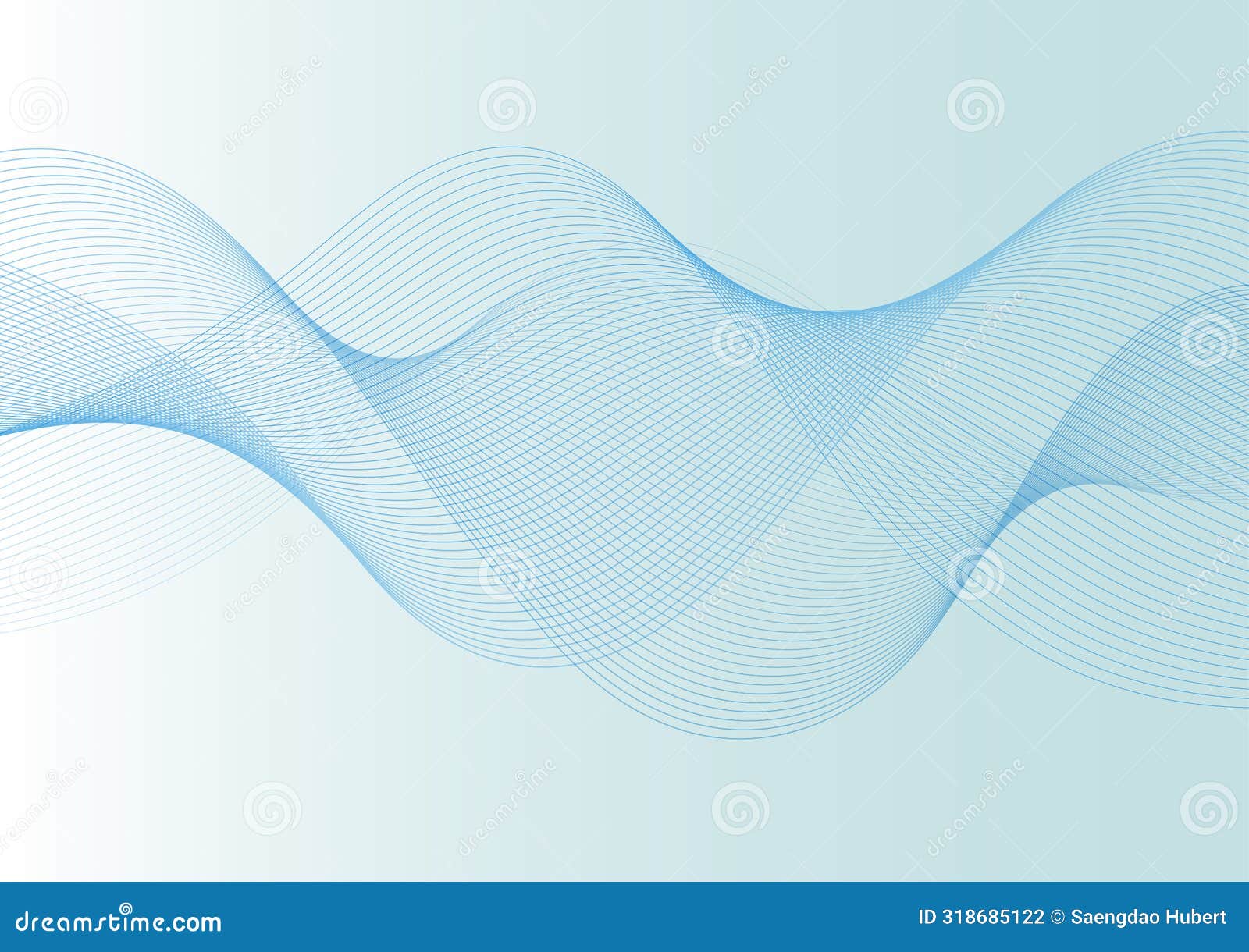 Soft Blue Wave Abstract Background, Blue Smooth Wave on a White ...