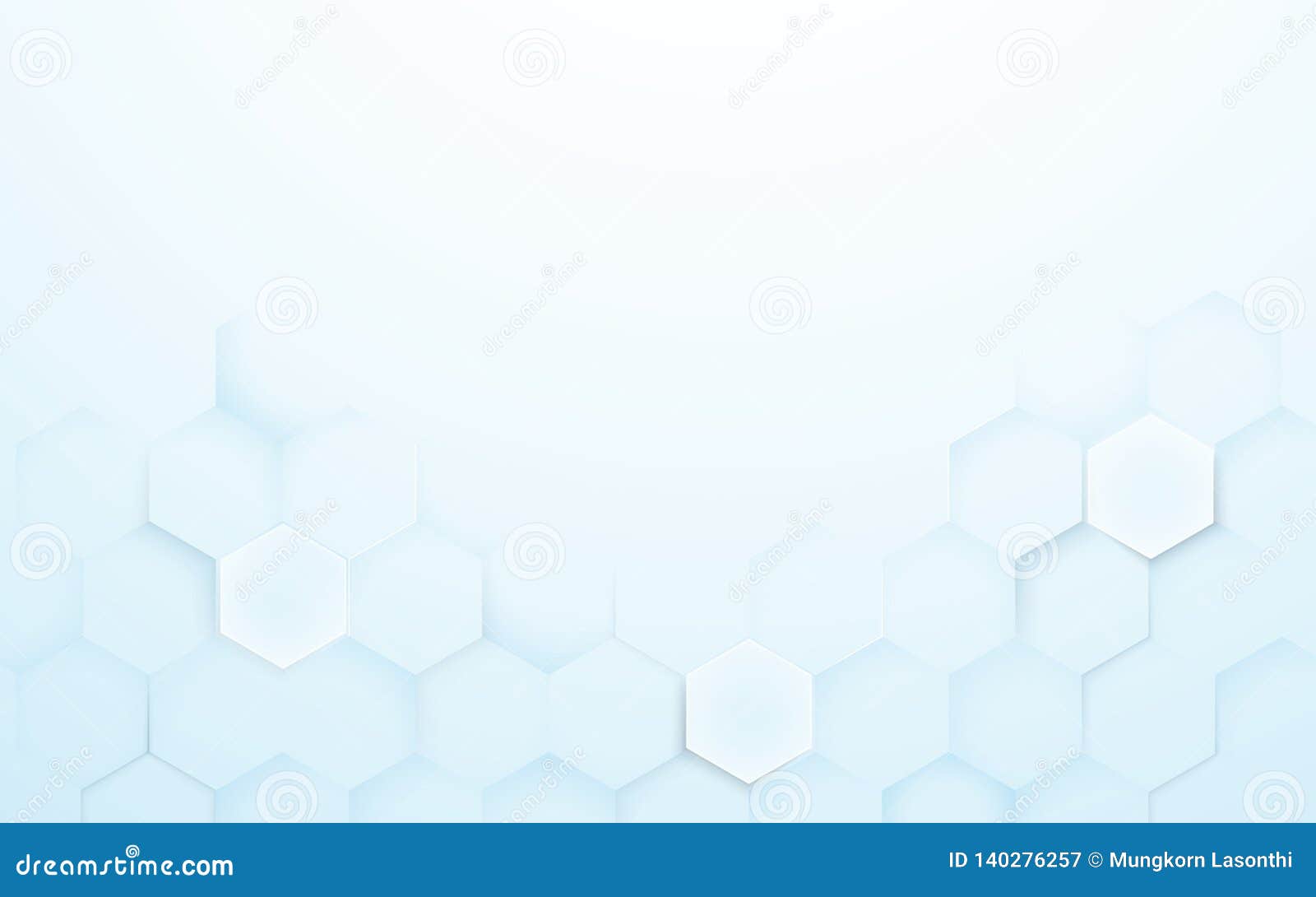 Soft Blue and White 3d Hexagons Texture Background Stock Vector ...