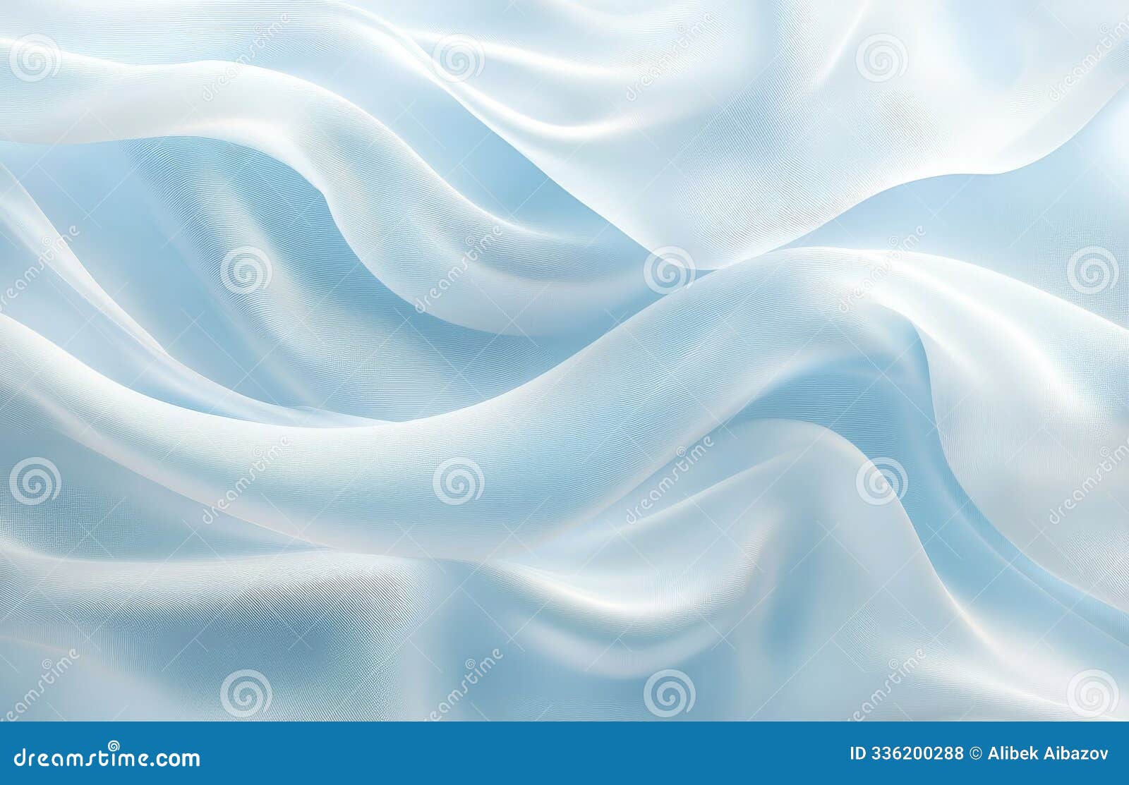 Soft Blue and White Flowing Fabric Texture with Gentle Light Waves ...