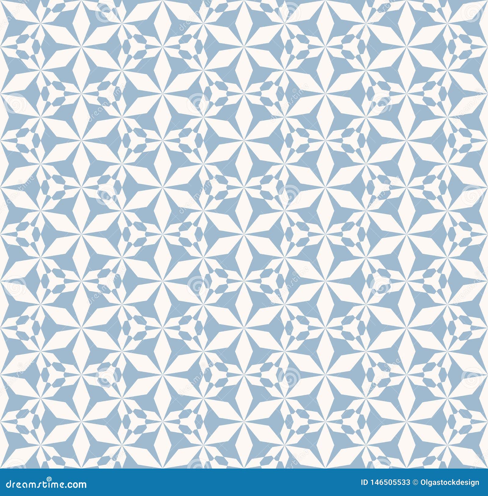 Soft Blue and White Vector Abstract Geometric Seamless Pattern with ...