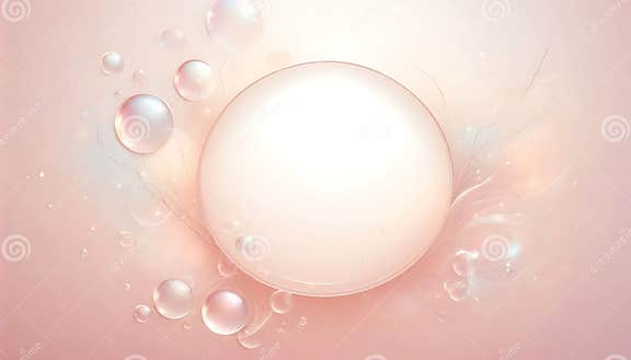 Soft Blush Pink Gradient Background with Subtle, Translucent Bubbles ...