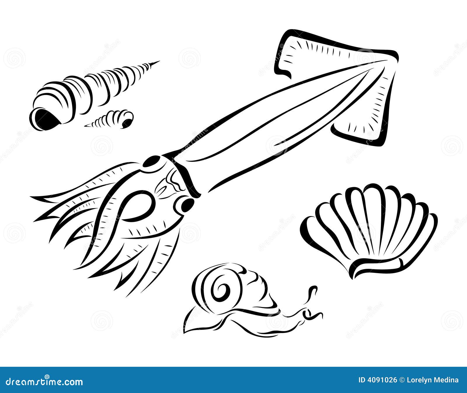 Soft Bodied Animals stock illustration. Illustration of turret - 4091026