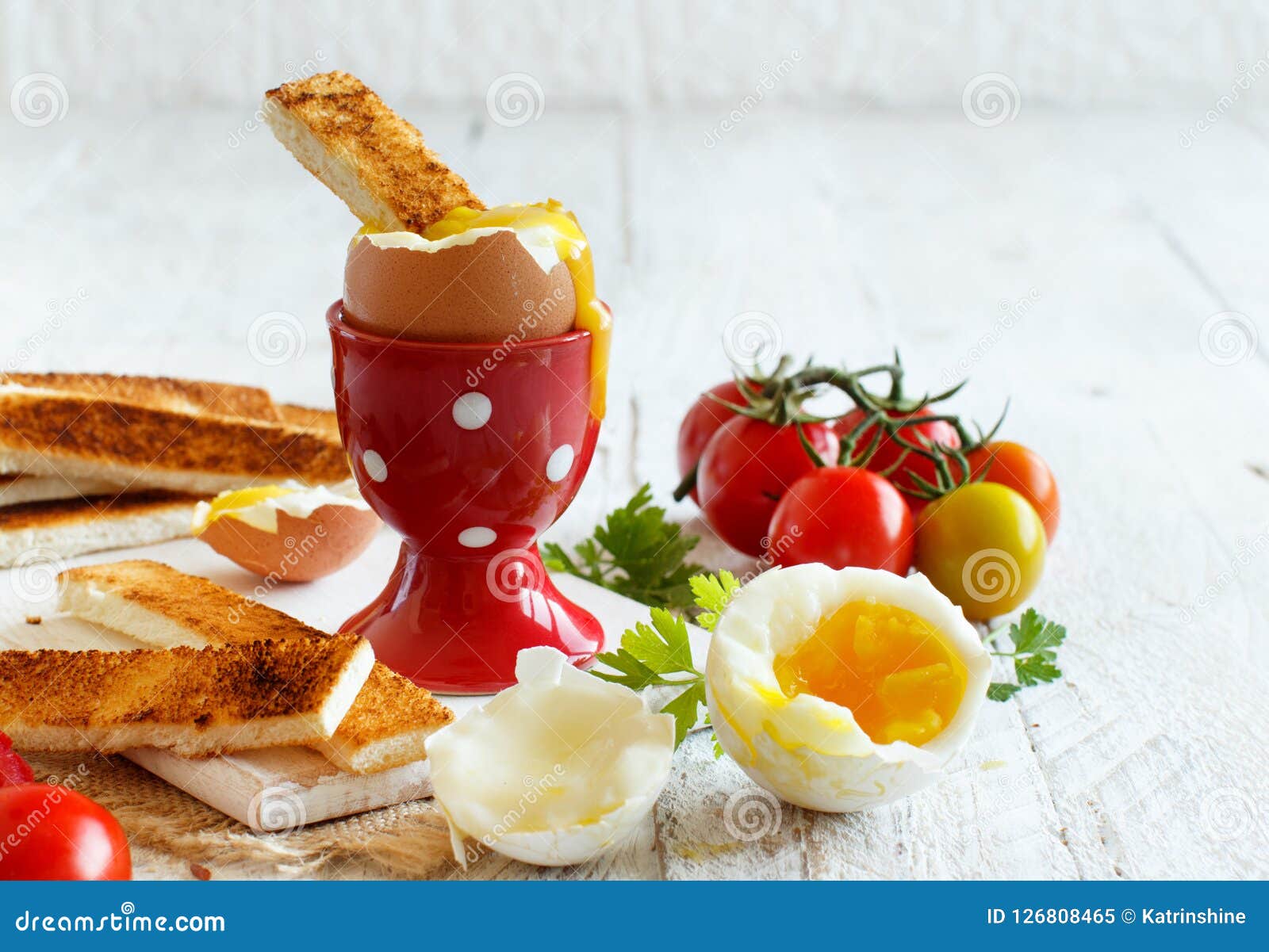 Soft-boiled Egg with Crisp Bread Stock Image - Image of boiled ...