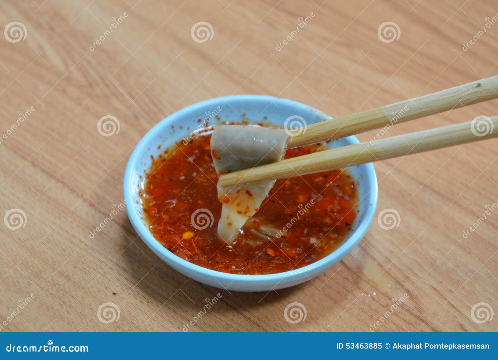 Soft Boiled Pork Intestines in Chopstick Stock Image - Image of pickled ...