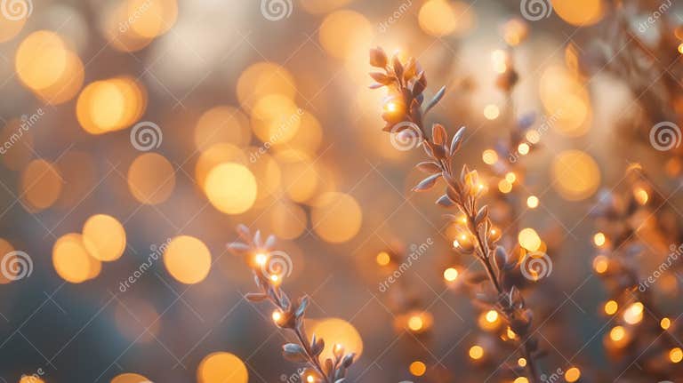 Soft Bokeh Patterns in Warm Colors with Organic Shapes and Light Stock ...