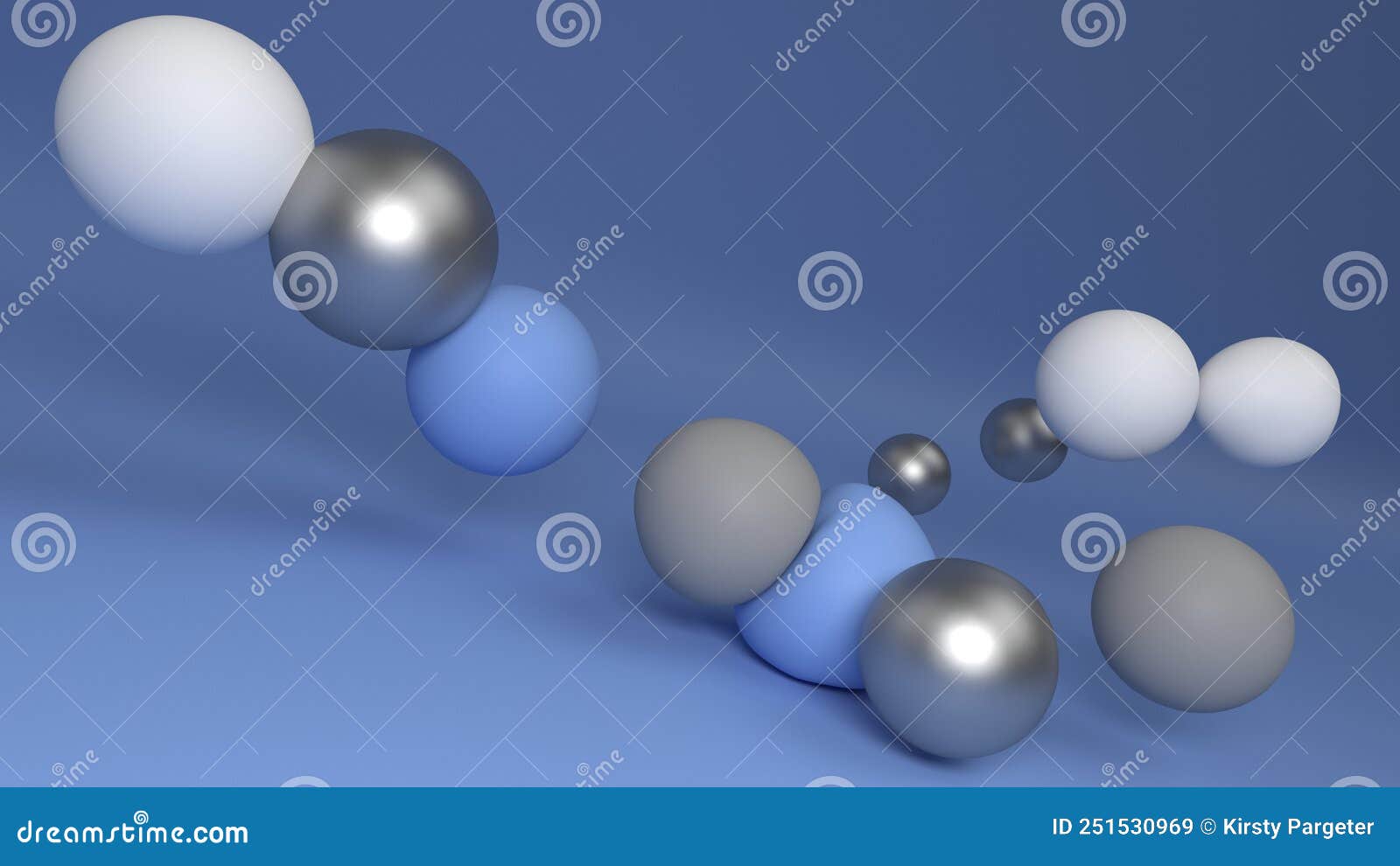 Soft Bouncing Spheres Cluster Stock Illustration - Illustration of ...