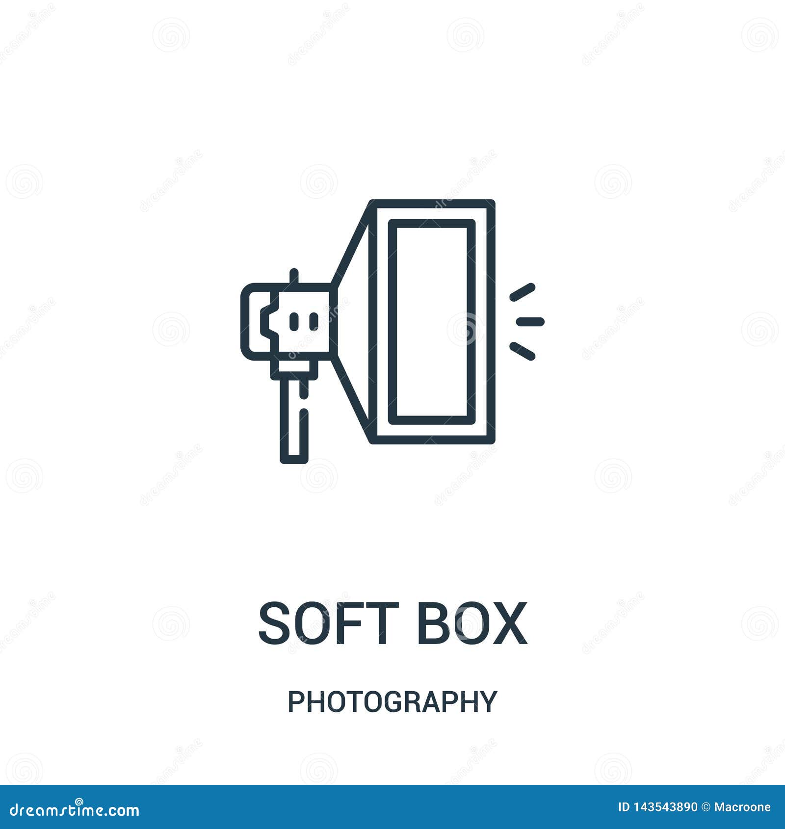 Soft Box Icon Vector from Photography Collection. Thin Line Soft Box ...