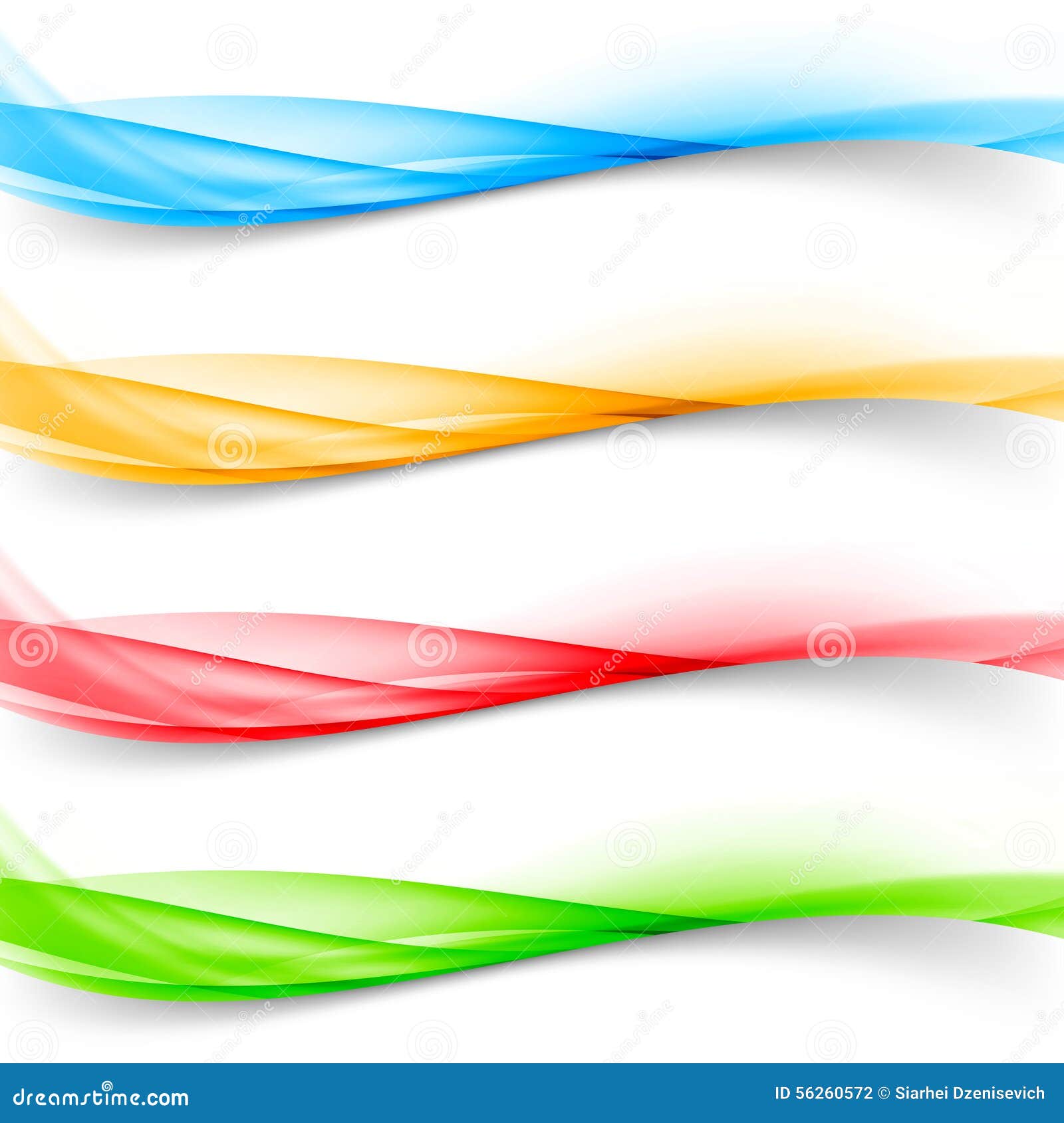 Soft Bright Colorful Web Border Layout Set Stock Vector - Image: 56260572