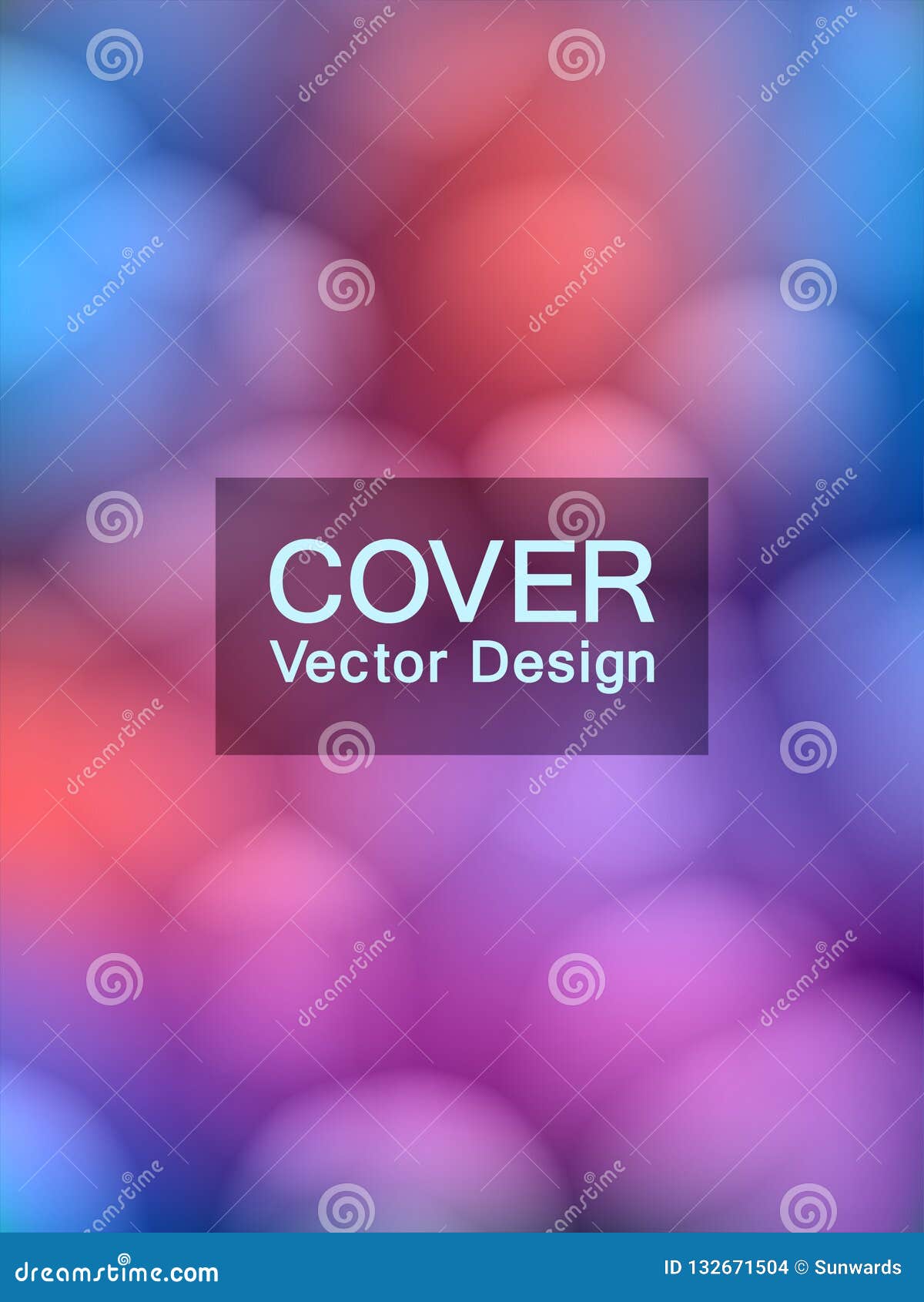 Soft Bubbles Abstract Vector Cover Template Stock Vector - Illustration ...