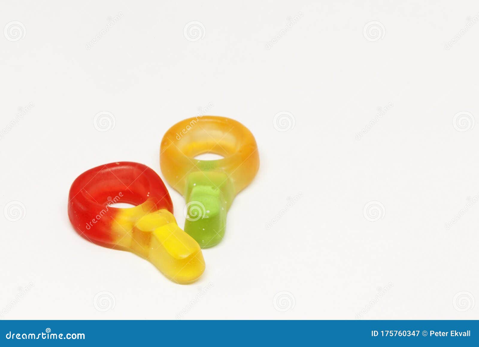 Soft Candy Pacifiers Made of Gelatin Stock Image - Image of goods ...