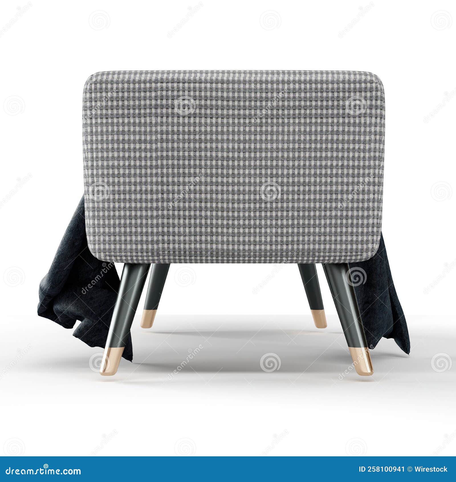 Soft Chair Isolated on a White Background. Stock Image - Image of ...