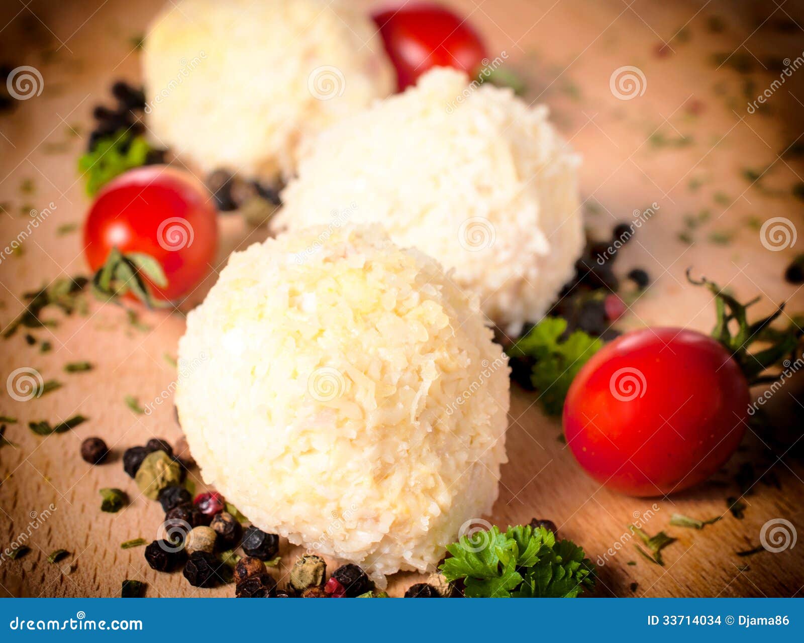 Soft cheese balls stock photo. Image of lunch, appetizer - 33714034