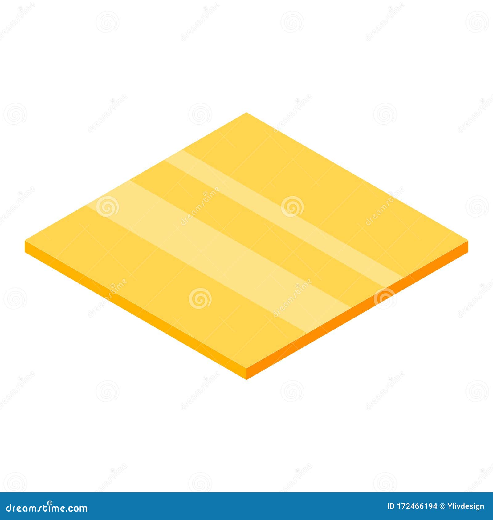 Soft Cheese Slice Icon, Isometric Style Stock Vector - Illustration of ...