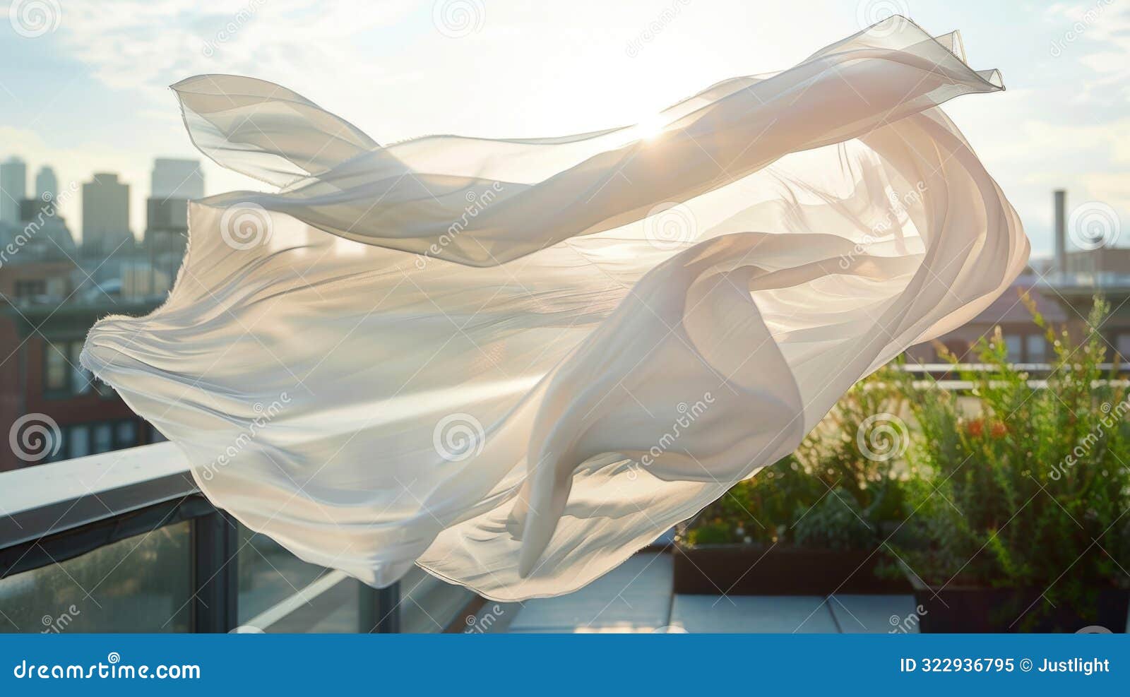 Soft Chiffon Fabric Dancing in the Wind Adding a Touch of Whimsy To the ...