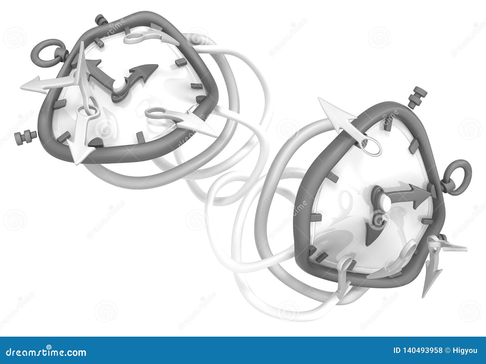 Soft Clock Rings stock illustration. Illustration of moment - 140493958