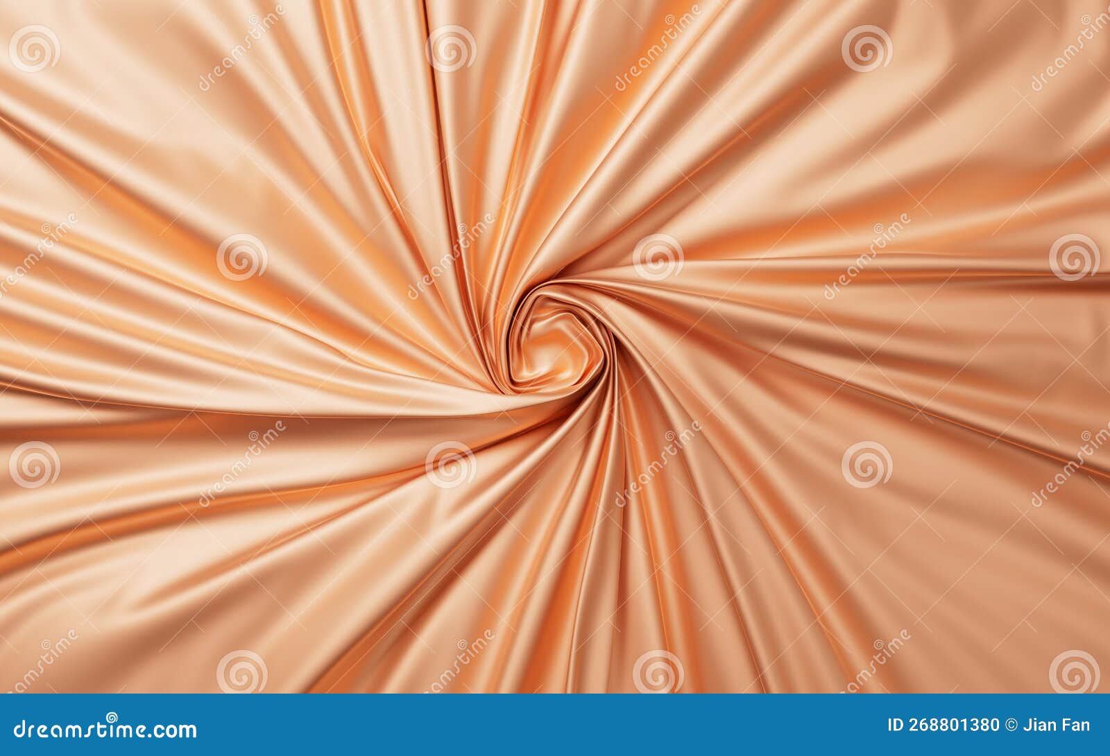 Soft Cloth with Rotating Shape, 3d Rendering Stock Illustration ...