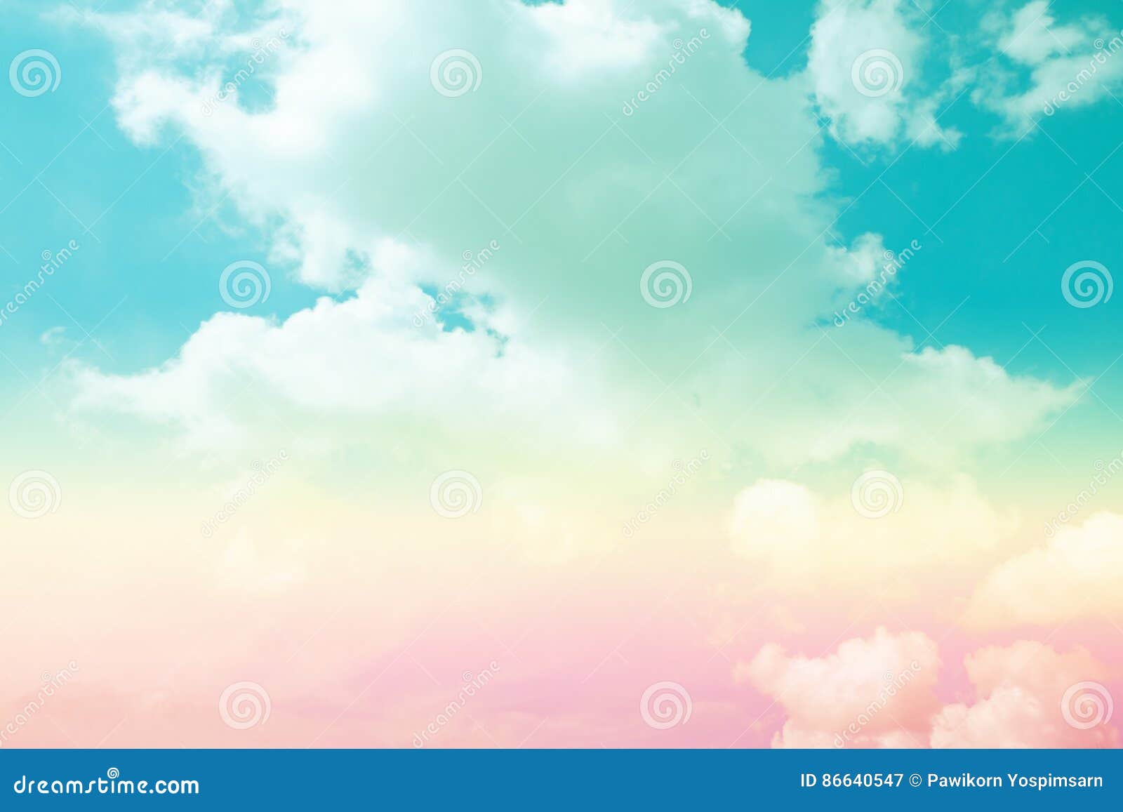 Soft Cloud Background with a Pastel Color Stock Image - Image of blue ...