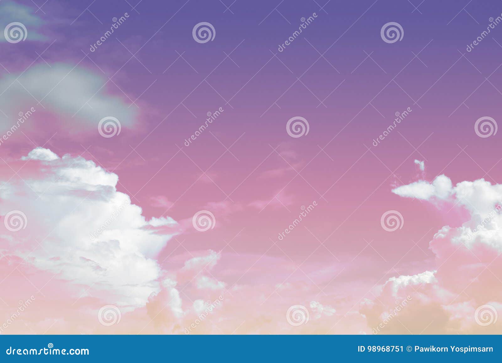Soft Cloud and Sky with Pastel Gradient Colo Stock Image - Image of ...