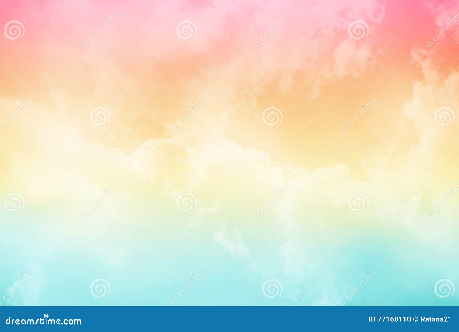 Soft Cloud and Sky with Pastel Gradient Color Stock Photo - Image of ...