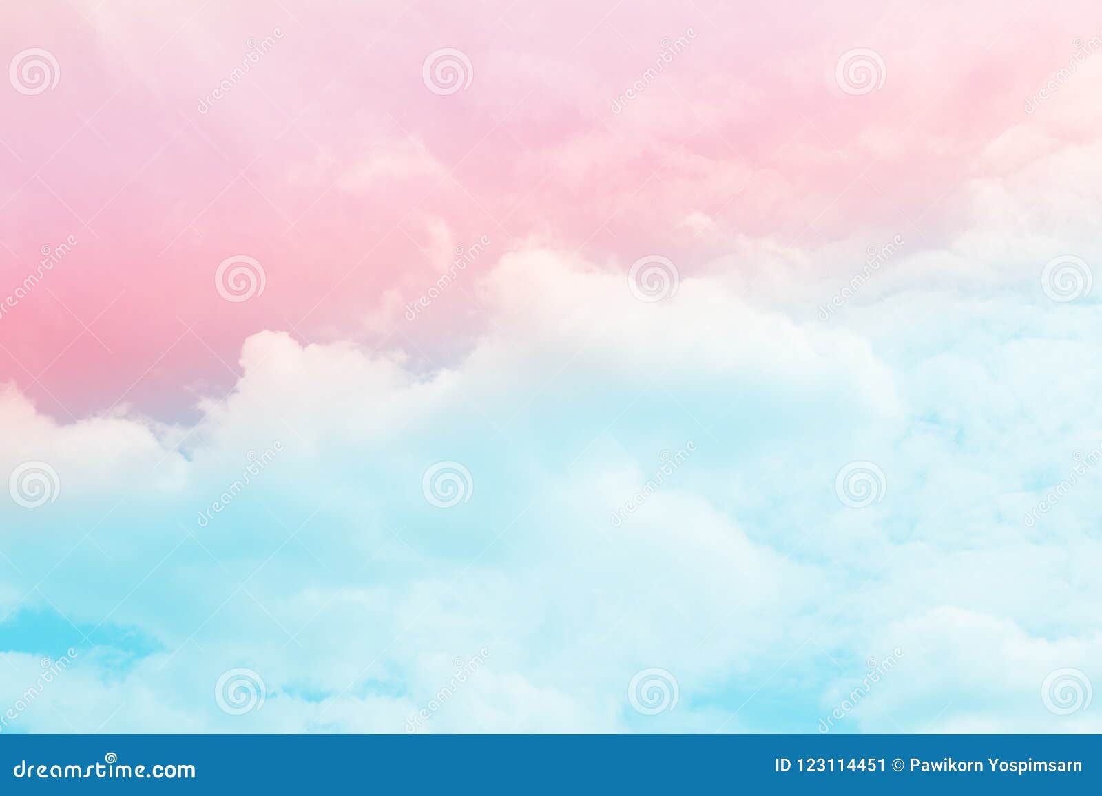 Soft Cloud and Sky with Pastel Gradient Color Stock Image - Image of ...