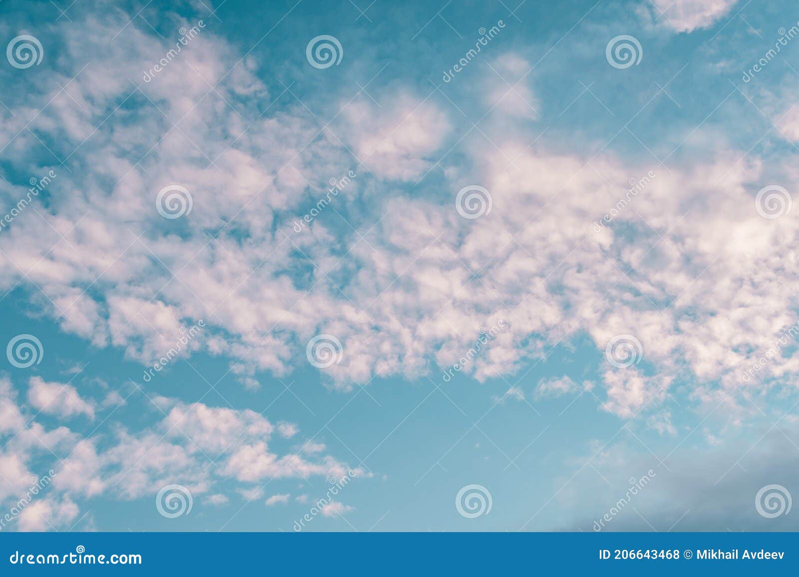 Soft Cloud Texture on Blue Sky Stock Photo - Image of horizontal ...