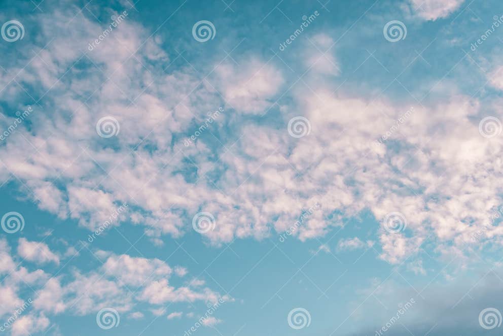 Soft Cloud Texture on Blue Sky Stock Photo - Image of horizontal ...