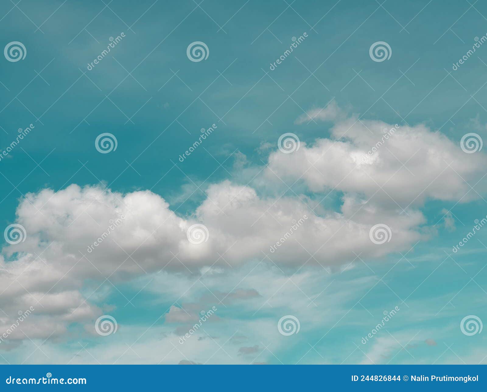 Soft Clouds and Azure Sky Background.the Atmosphere in the Blue Sky ...