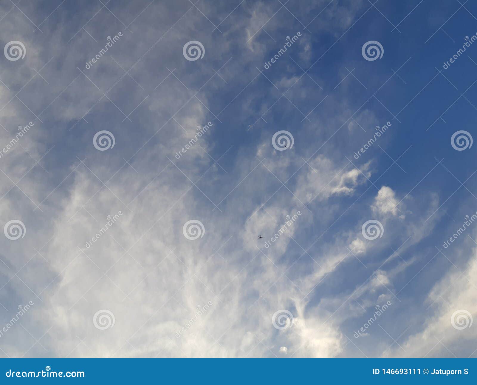 Soft clouds with blue sky stock image. Image of sunset - 146693111