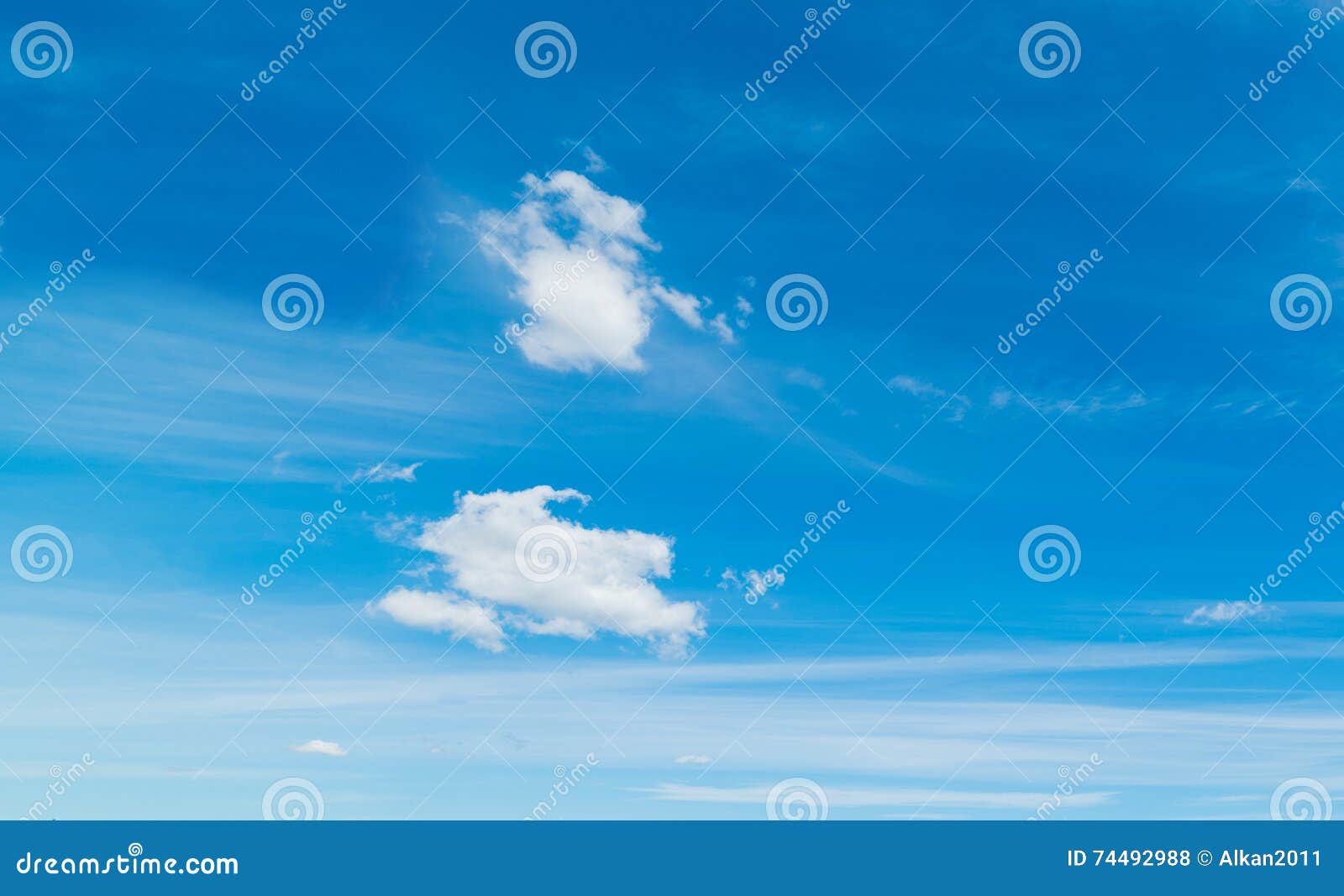 Soft clouds and blue sky stock photo. Image of cloudiness - 74492988