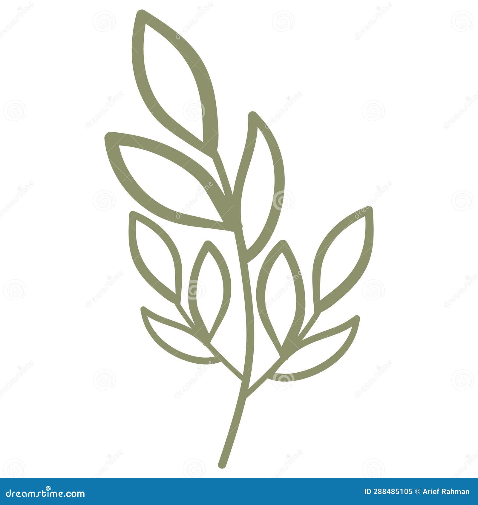 Soft Color Floral Leave Design Element Stock Vector - Illustration of ...