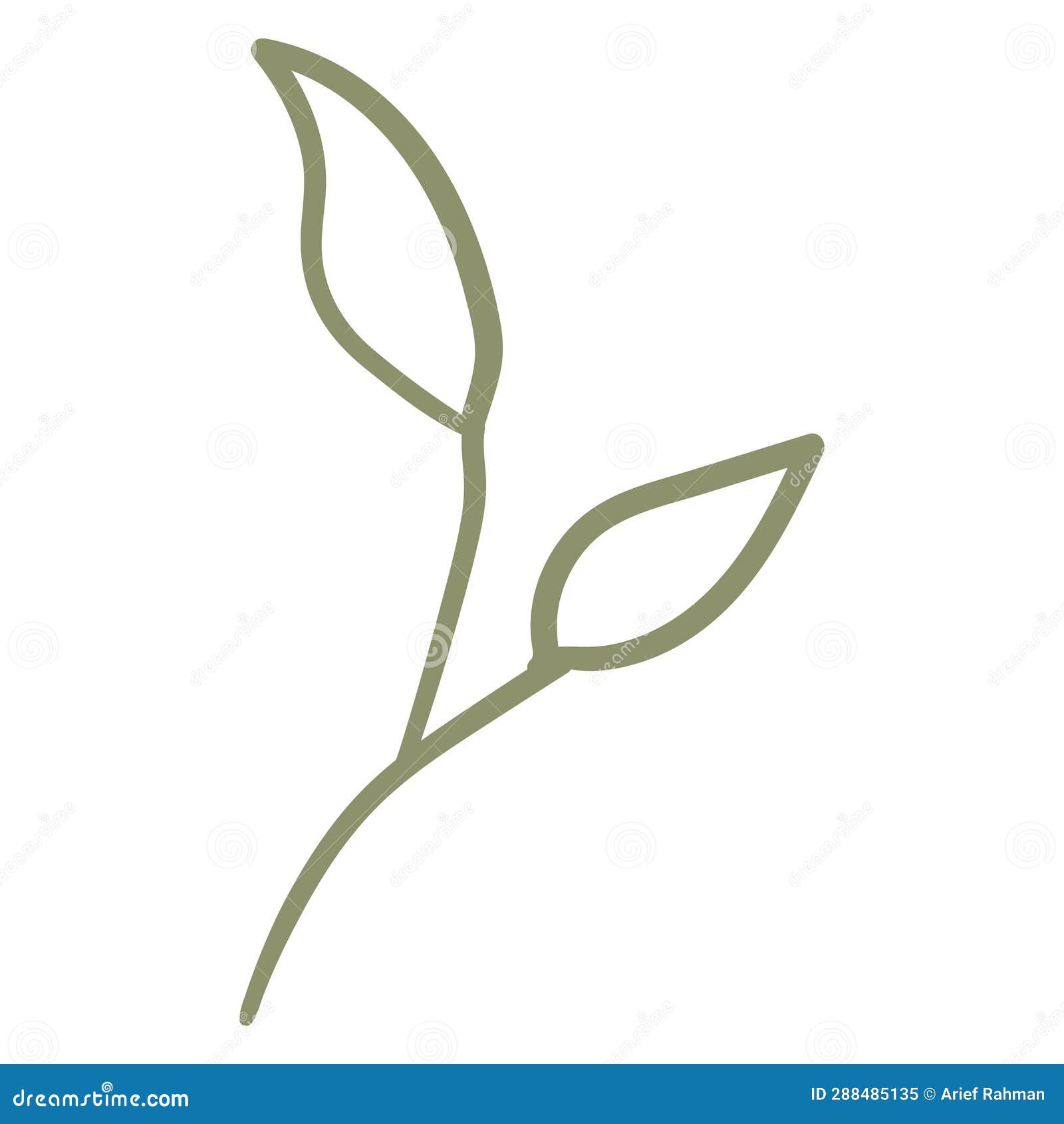 Soft Color Floral Leave Design Element Stock Vector - Illustration of ...