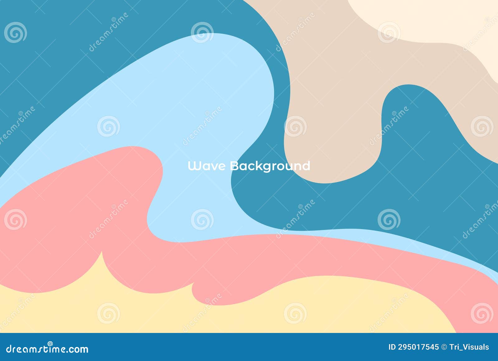 Soft Color Gradient Wave Background Wallpaper. Vector Illustration ...