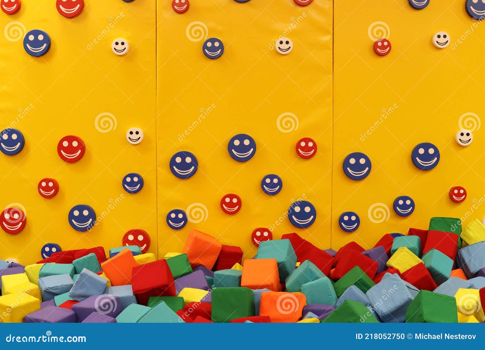 Soft Colored Cubes in the Children S Playroom Stock Photo - Image of ...