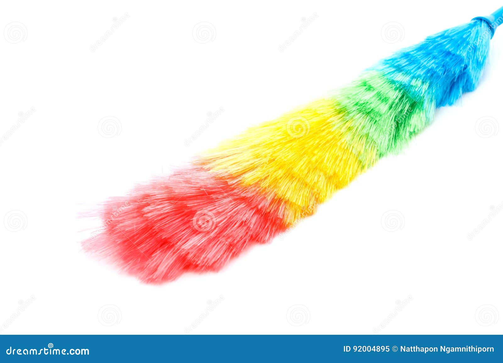 Soft Colorful Duster with Plastic Handle Stock Image - Image of brush ...