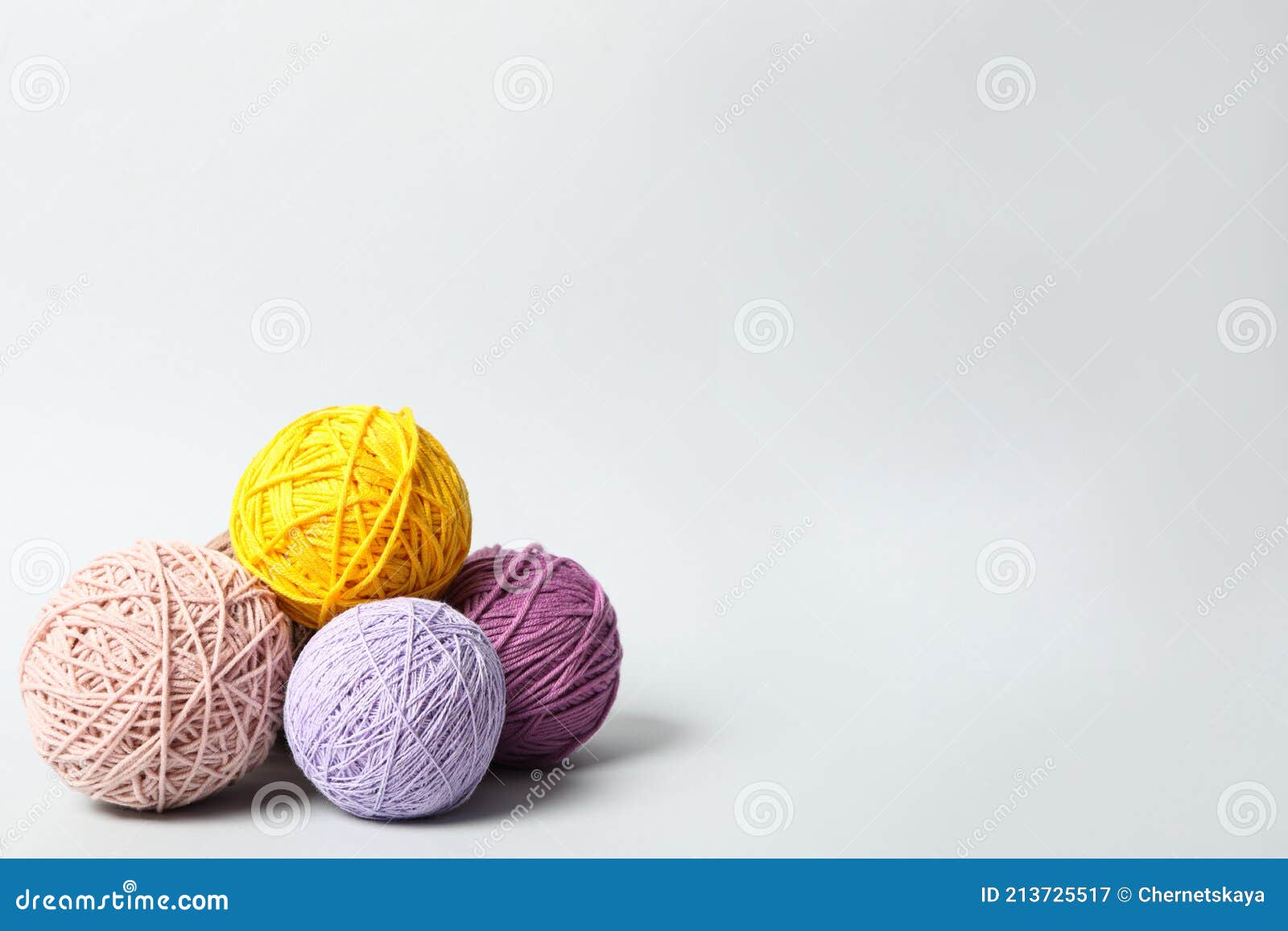 Soft Colorful Woolen Yarns on White Background Stock Image - Image of ...