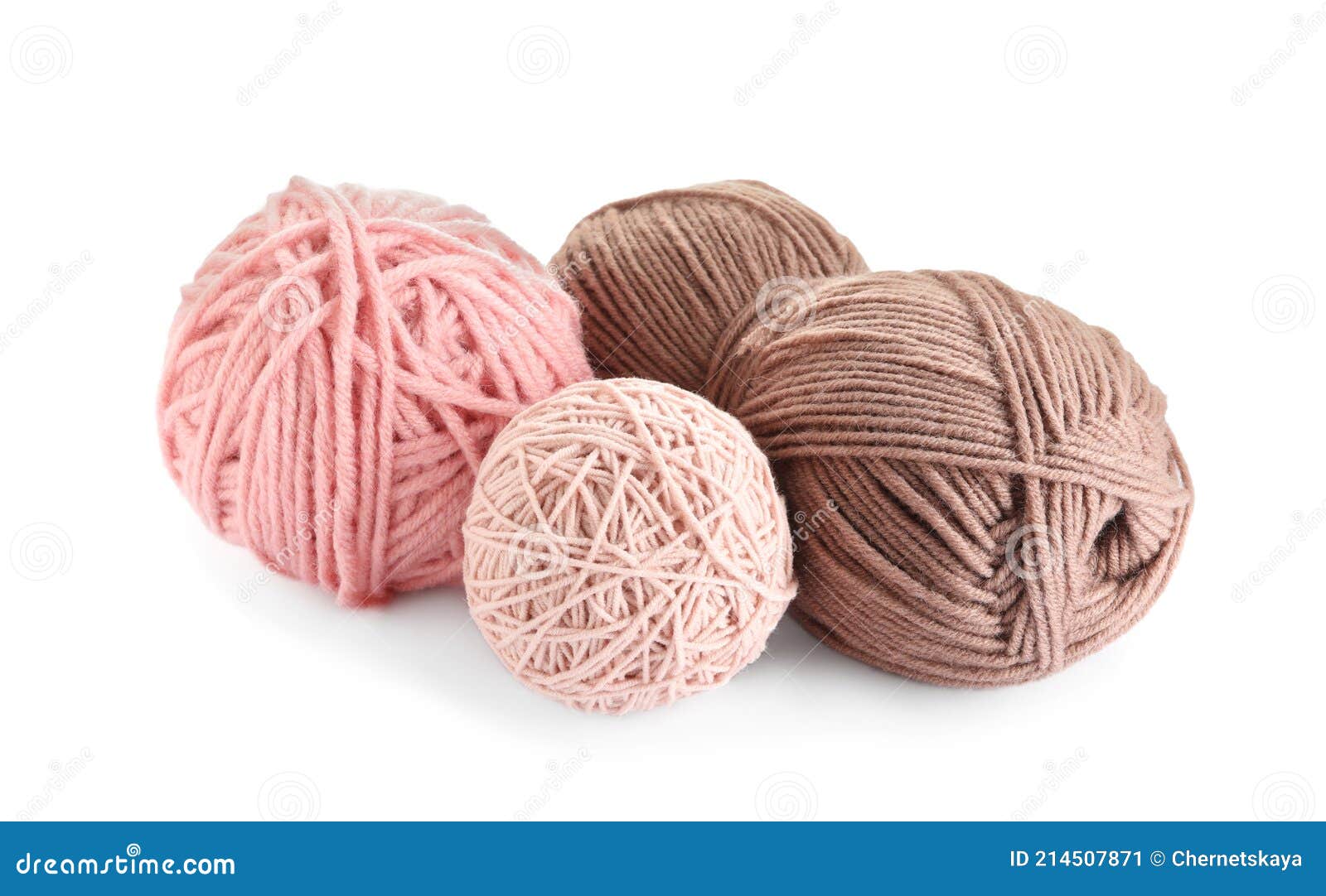 Soft Colorful Woolen Yarns on White Background Stock Image - Image of ...
