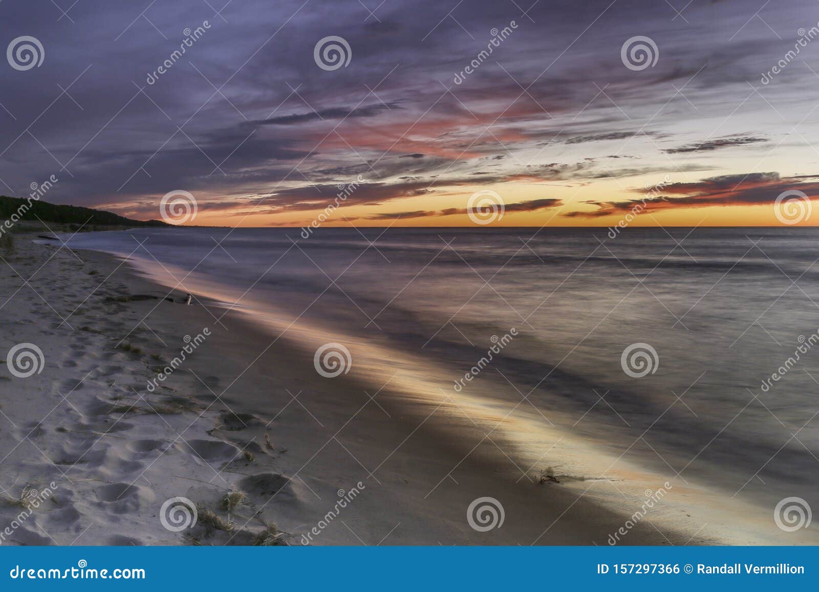 Soft Colors from Sunset at Beaches. Stock Photo - Image of beach ...